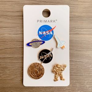 NASA | Accessories | New Gold Nasa Enamel Pins Set Of 5 | Poshmark